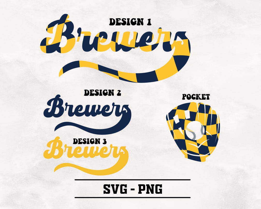 Brewers SVG-PNG: Baseball Fan T-shirt Design (digital Download) - Etsy