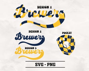 Brewers Svg, Brewers Template, Brewers Stencil, Baseball Gifts, Sticker ...