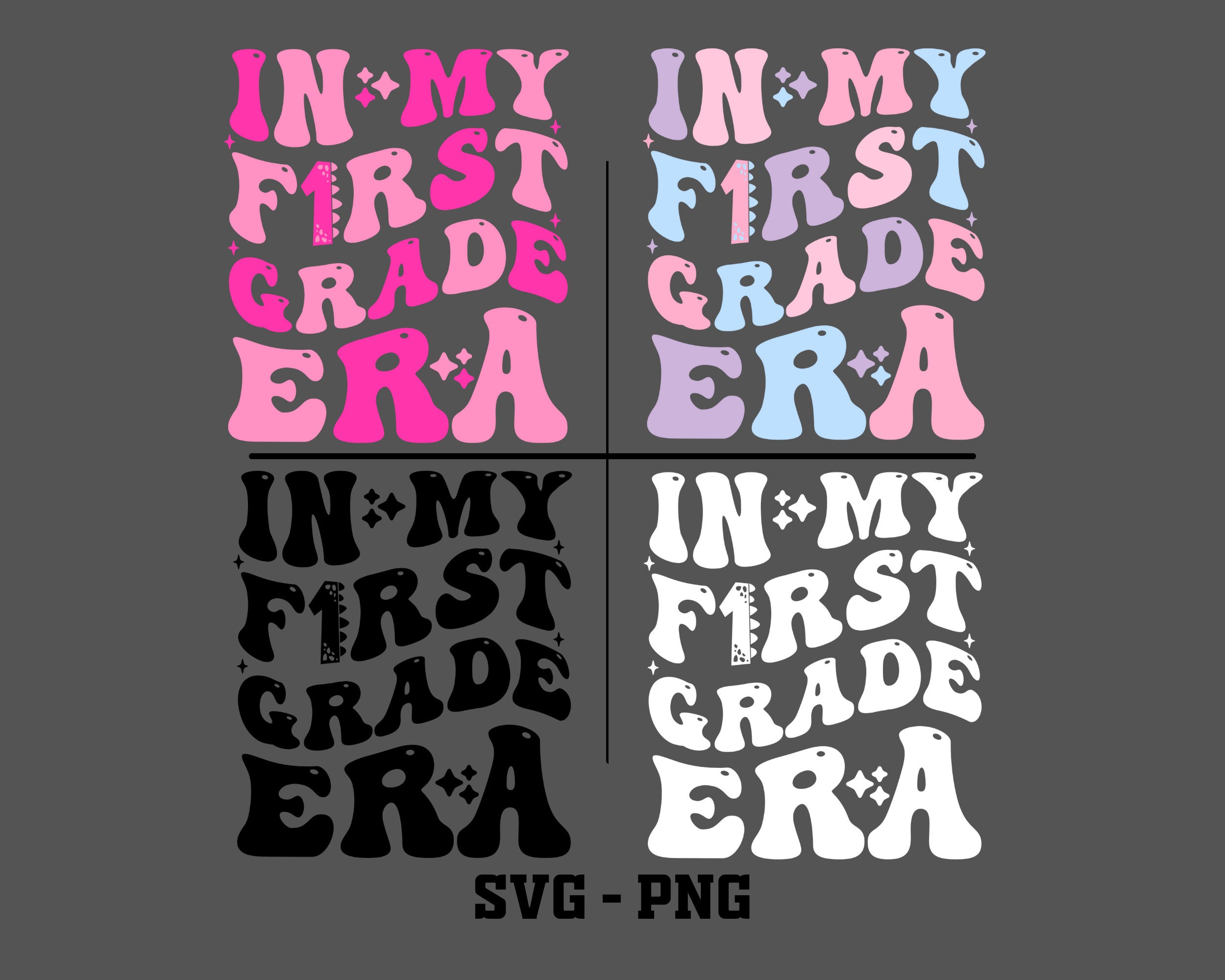 In My First Grade Era SVG Bundle, Groovy Letters 1st Grade Svg,teacher ...