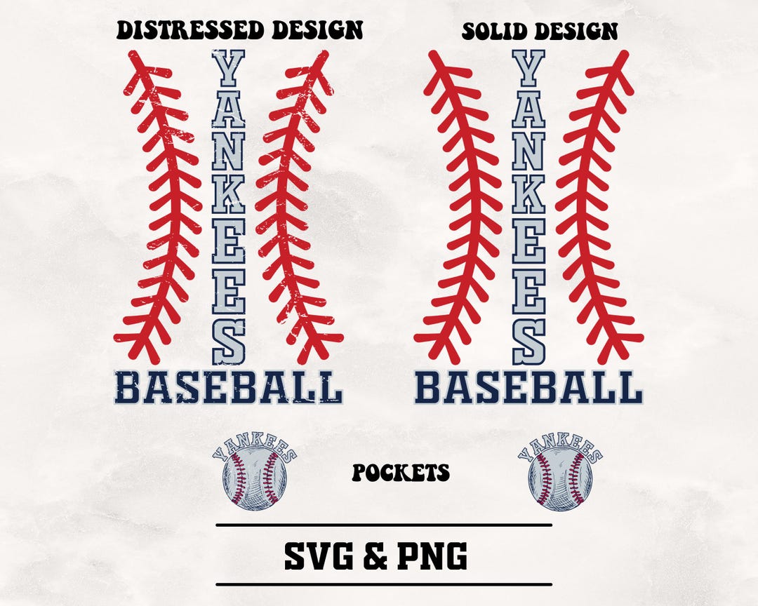 Yankees SVG-PNG, Yankees Template, Yankees Stencil, Baseball Gifts ...