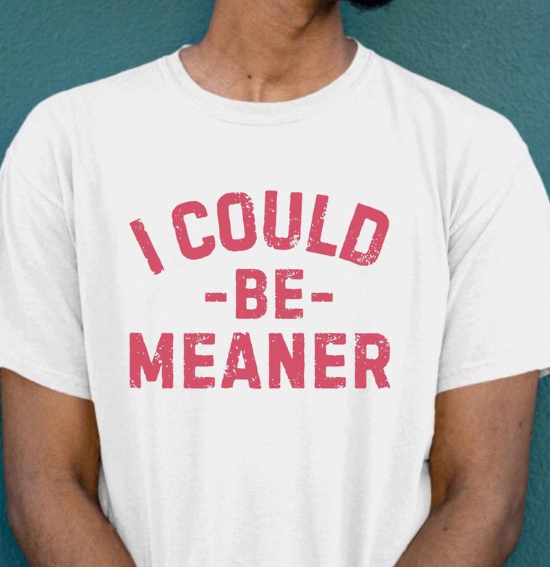 I Could Be Meaner Sarcastic SVG PNG - Funny Quote (digital Download) - Etsy