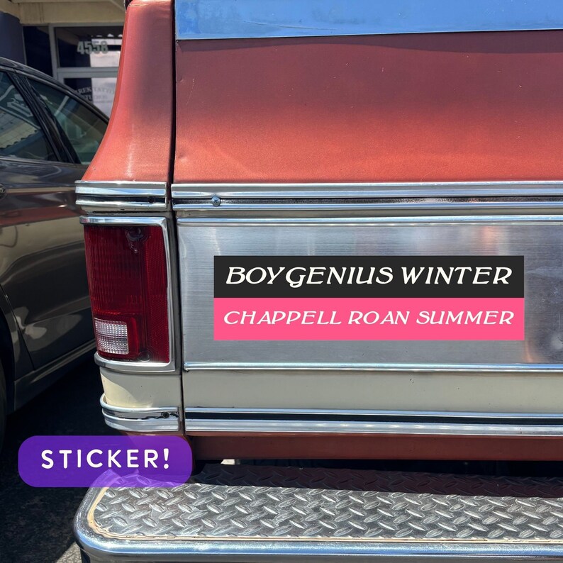 Funny Boygenius Winter Chappell Roan Summer Cute Bumper Sticker for ...
