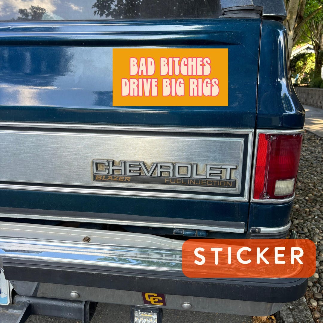 Big Rig Bumper Sticker for Van Life Gift Sticker Car Decal for Road ...