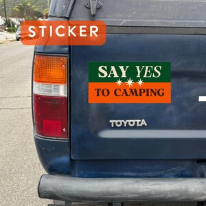 Adventure Bumper Sticker for Camping Gift for Outdoorsy People Hiking ...