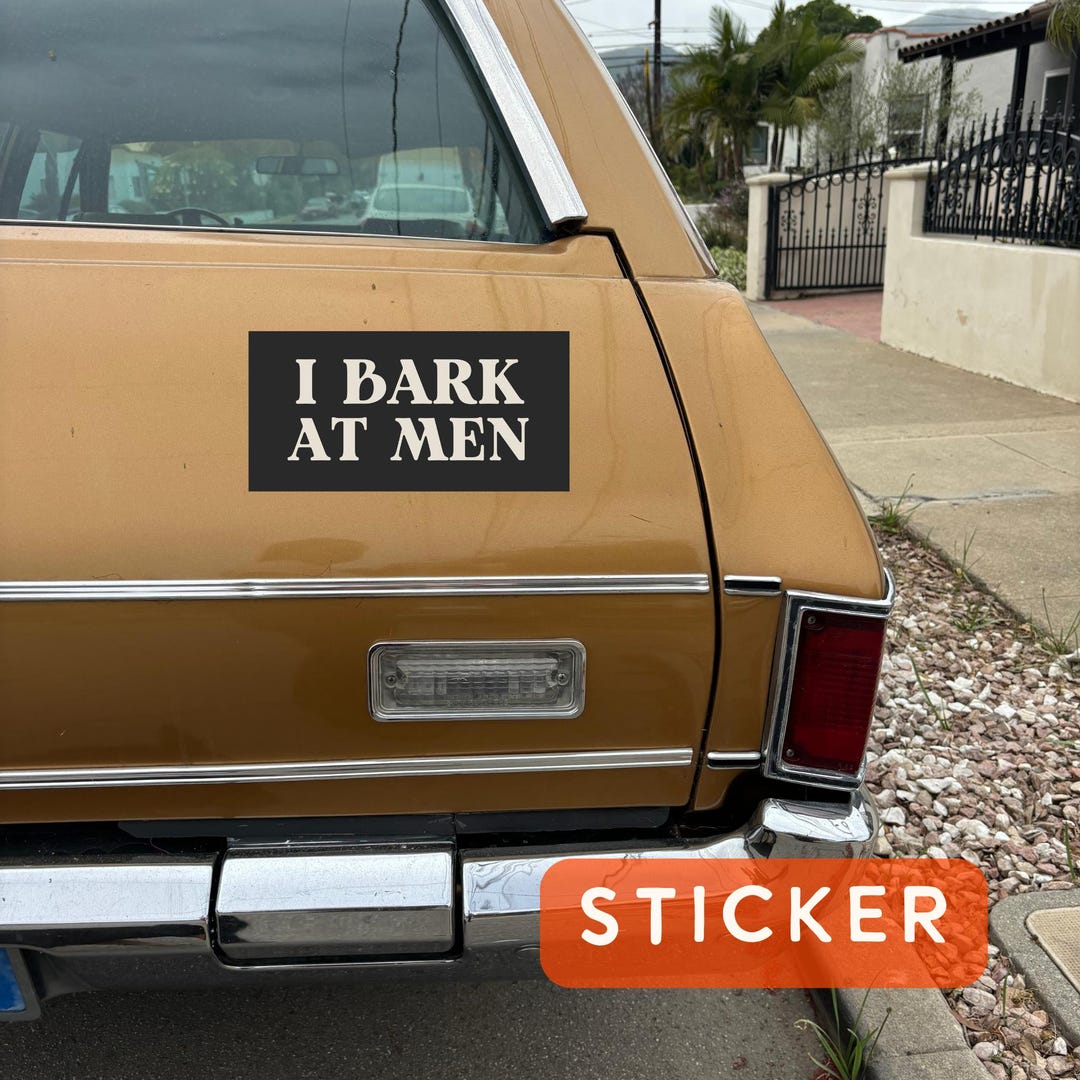 Funny Feminist Bumper Sticker Gift for Feminists Unhinged Vinyl Sticker ...