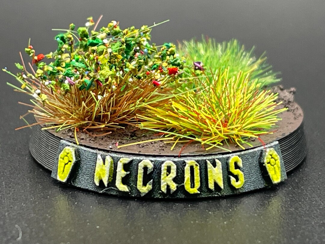 Necron Design Custom Wargaming Miniatures Base Nameplate (basetags) - Etsy
