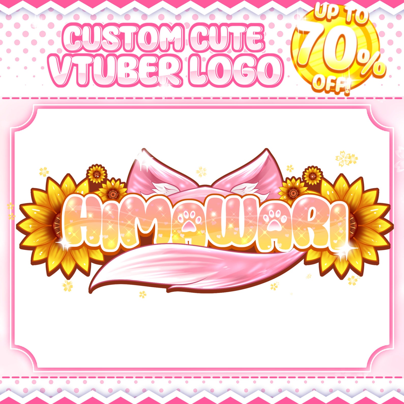 Custom Vtuber Logo, Cute Kawaii Logo and Animated Logo Stream on Twitch ...
