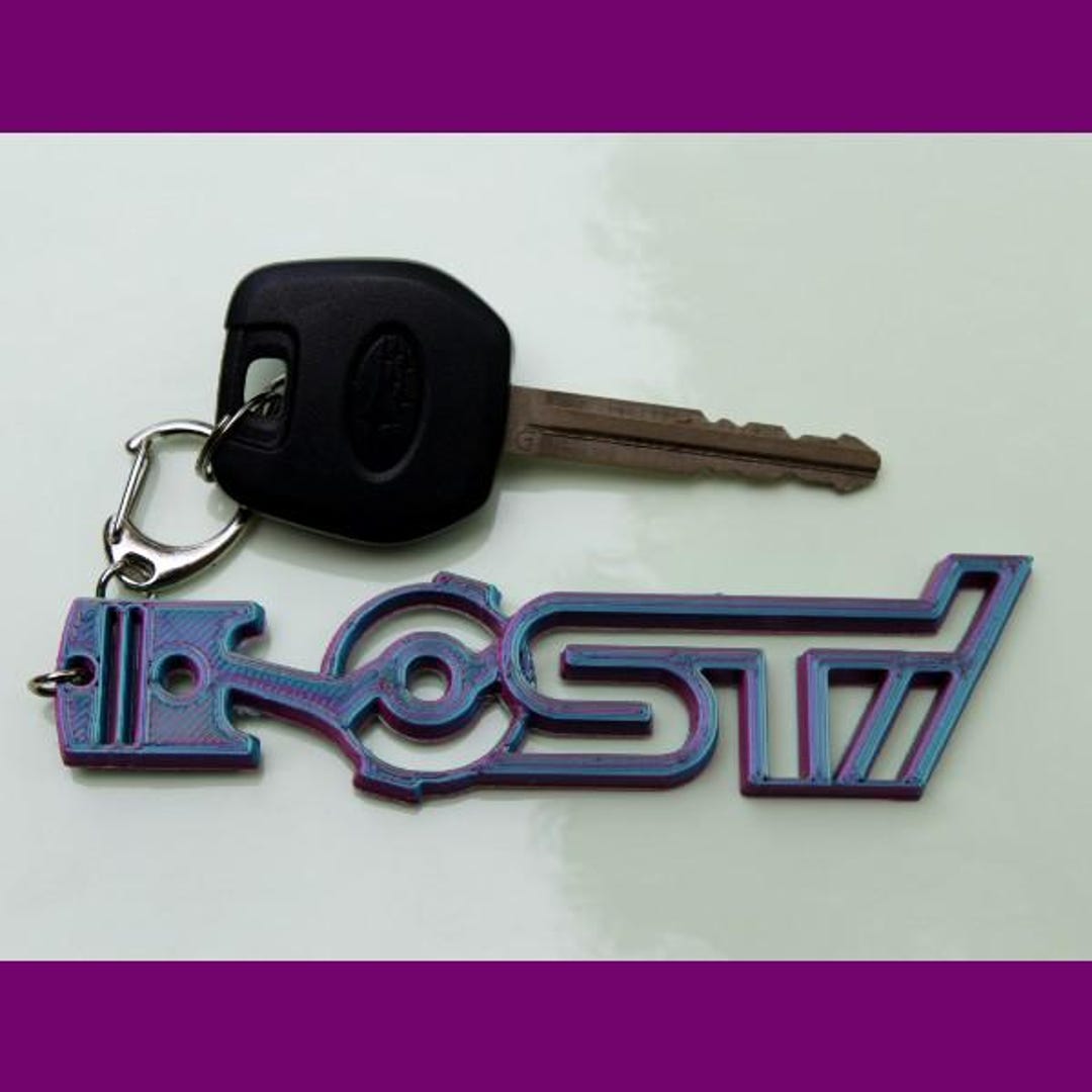 Subaru Keychain - 3D Printed STI - Etsy