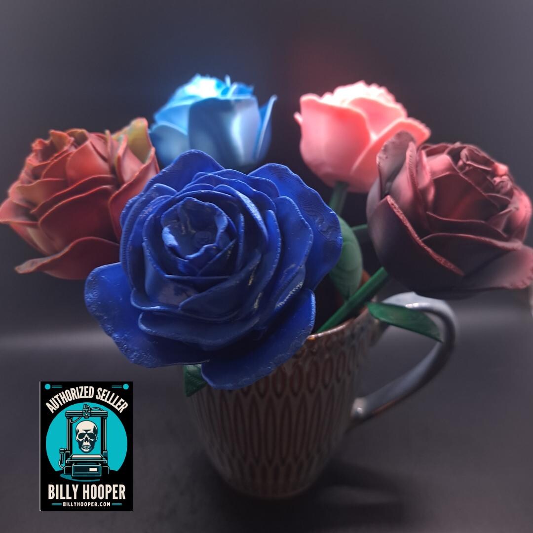 3d Printed Roses, Intricate and Beautiful Design by Billy Hooper ...