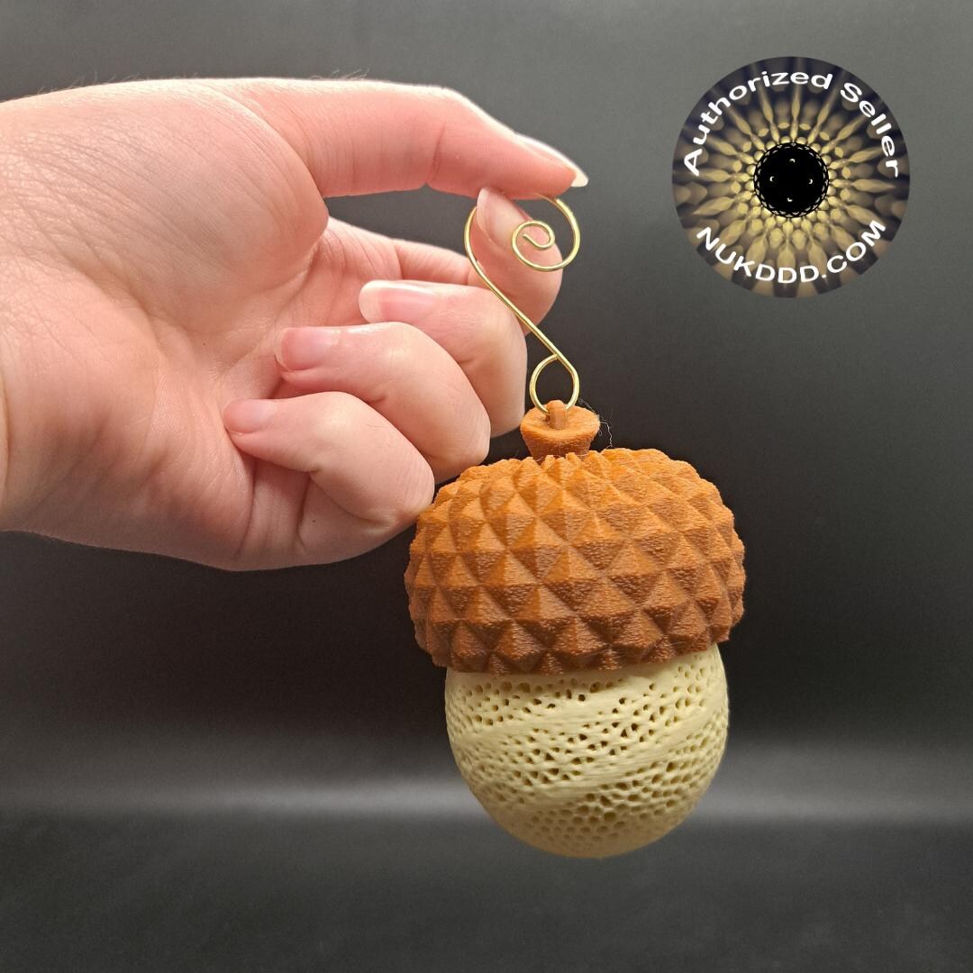 3d-printed Flat and Round Acorn Tea Light Ornaments and Hangers Are ...