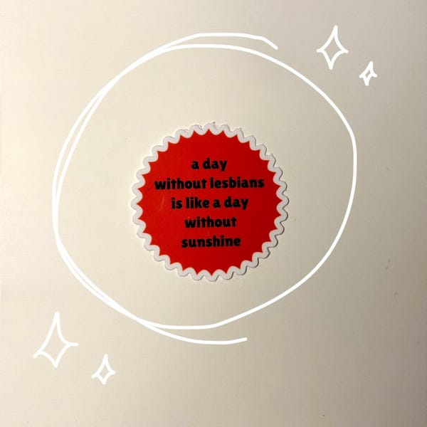 Lesbian Sticker Etsy Uk