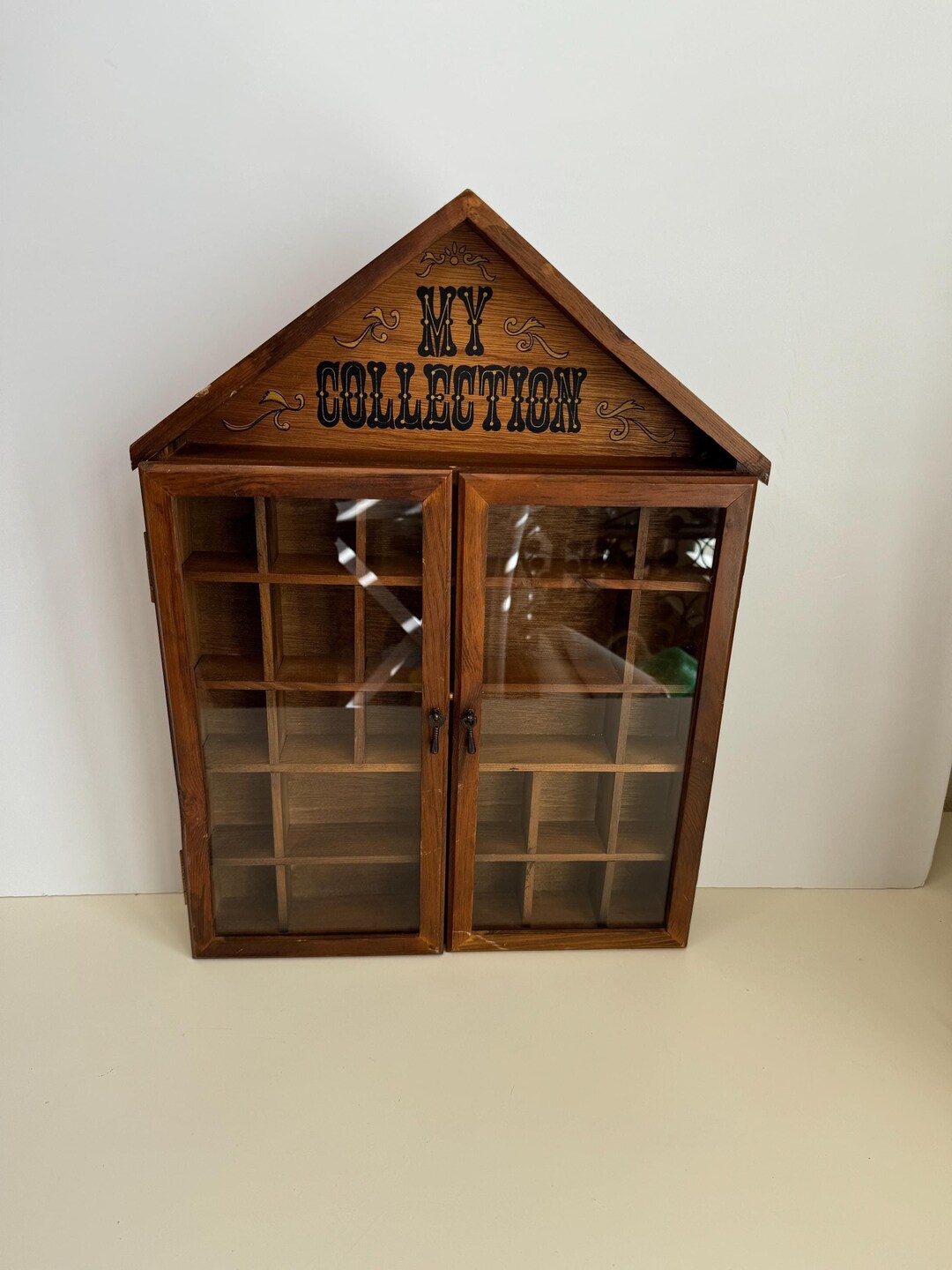 1979 Miniatures Shelf Enesco Wooden Shelf My Collections Display ...