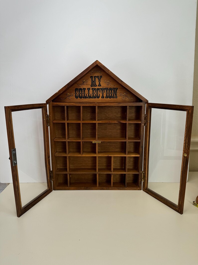 1979 Miniatures Shelf Enesco Wooden Shelf My Collections Display ...