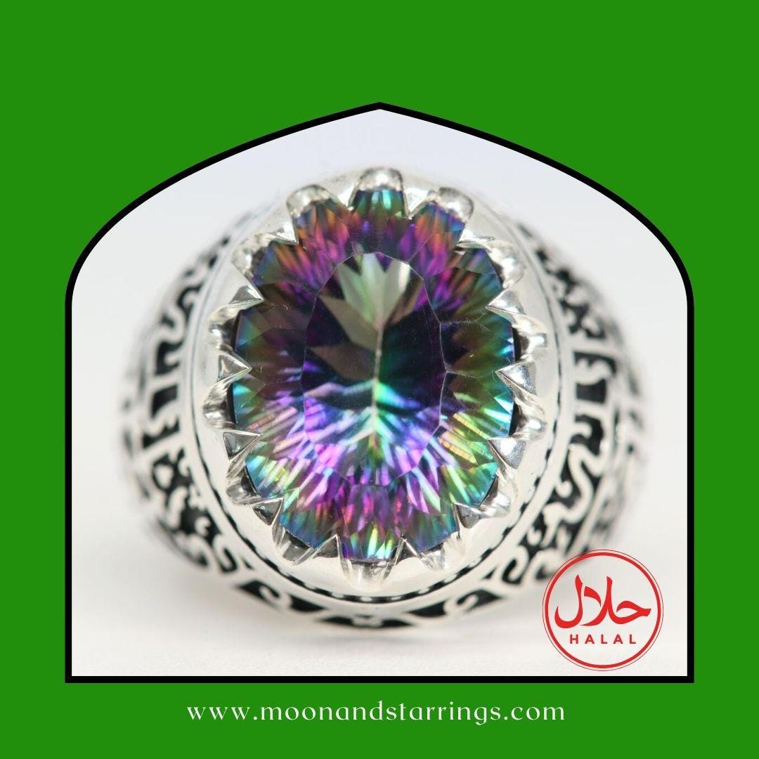 Sterling Silver Islamic Ring, Islamic Ring, Muslim Ring, Eid Gift ...