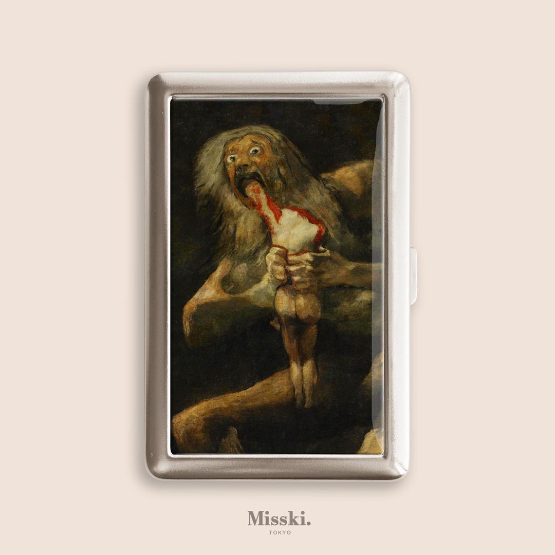 Francisco Goya Saturn Devouring His Son Cigarette Case, Vintage Purse ...