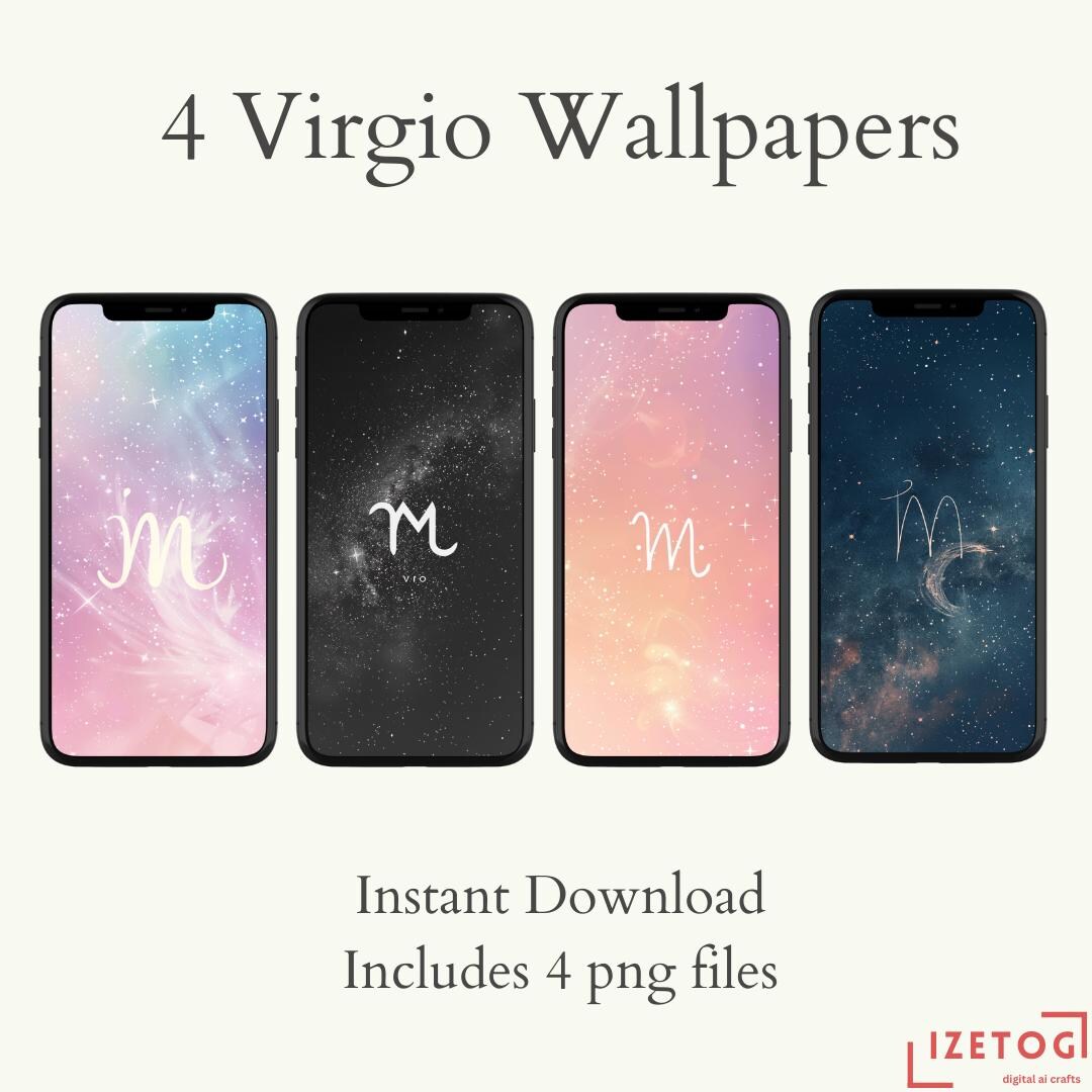 4 Virgo Aesthetic Wallpaper Simple Zodiac Backgrounds for Smartphones ...
