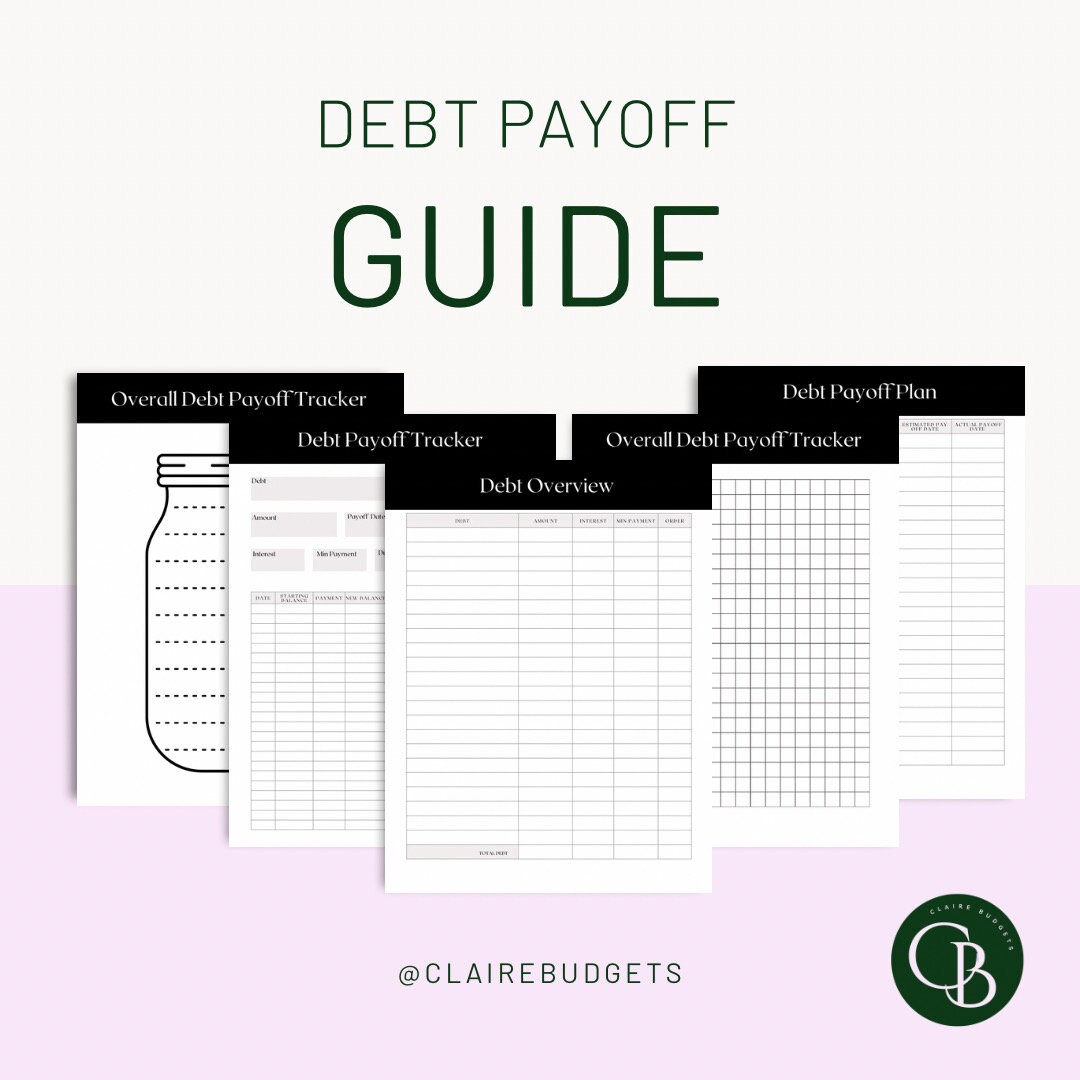 Debt Payoff Guide - Etsy