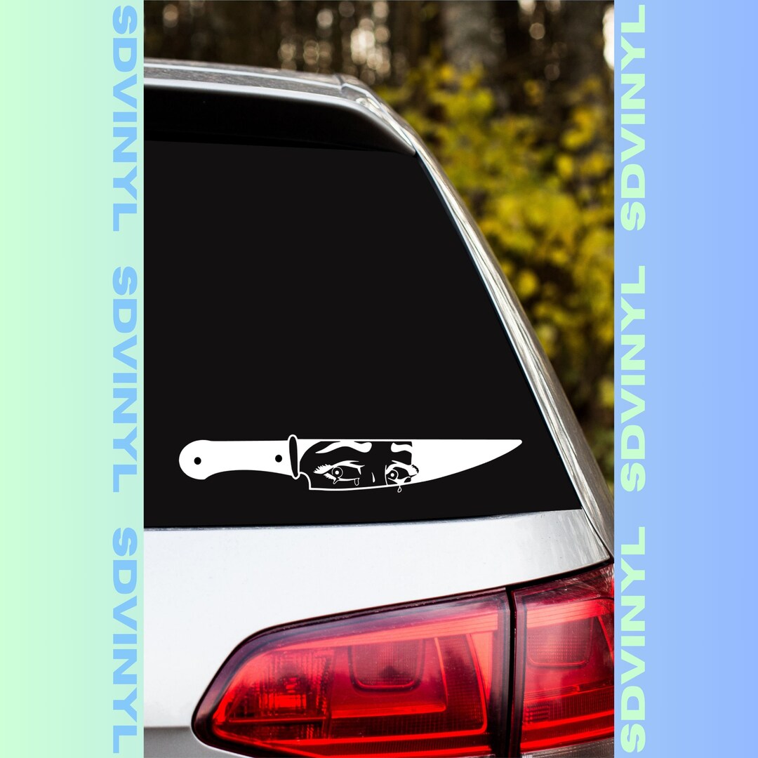 KNIFE (REFLECTIONS) | Permanent Vinyl Decal | High Quality Indoor ...