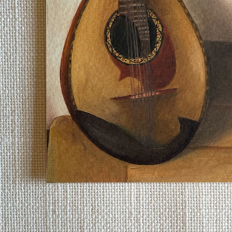Bouzouki Greek Unframed Art Greek Music Wall Themed String Instrument ...
