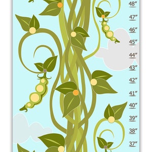 Jack and the Beanstalk Canvas Growth Chart - Personalized - Etsy