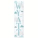 Boy's Growth Chart, Personalized Baby Blue Canvas Growth Chart, Cloud ...