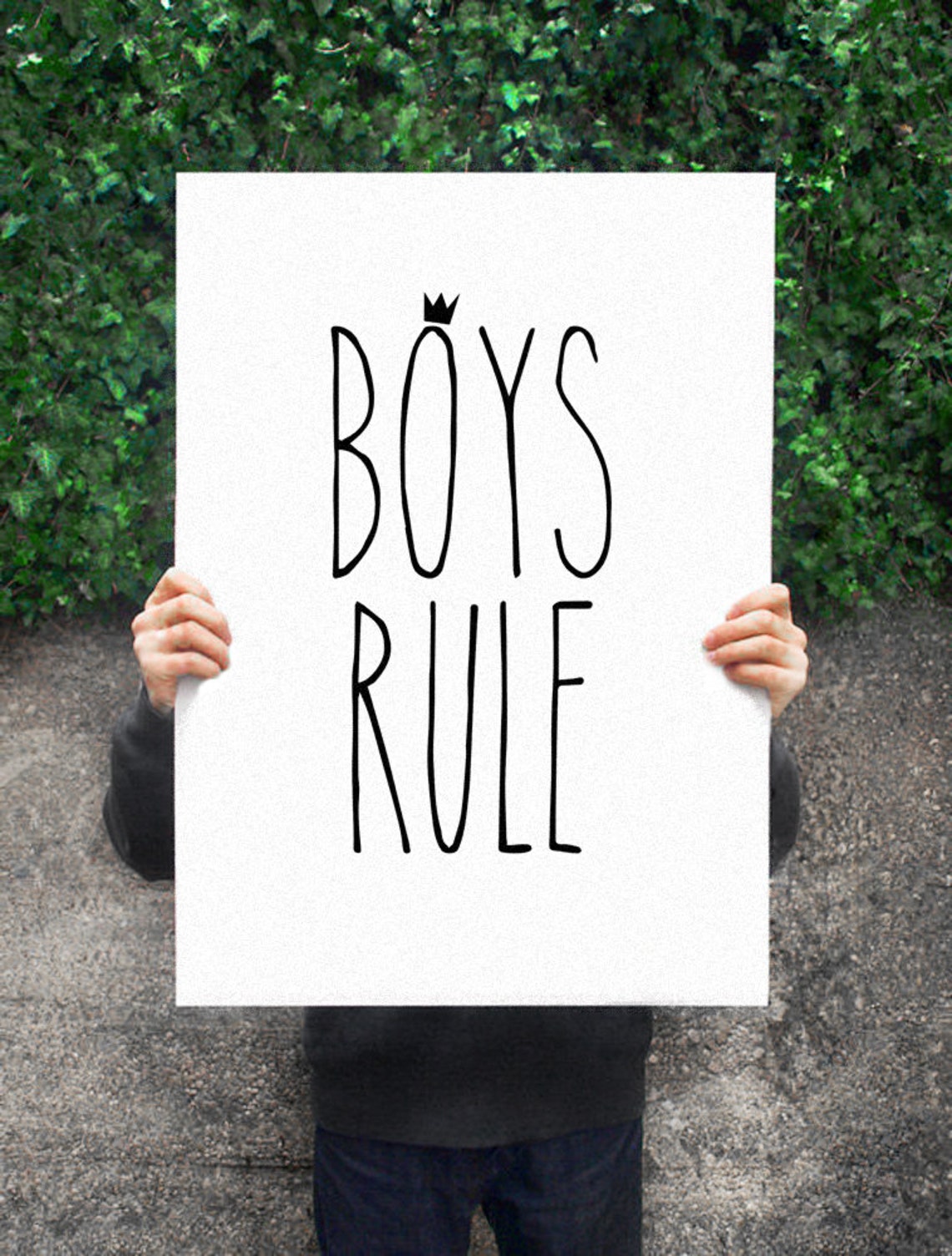 Boys Rule Print Nursery Decor Wall Art - Etsy