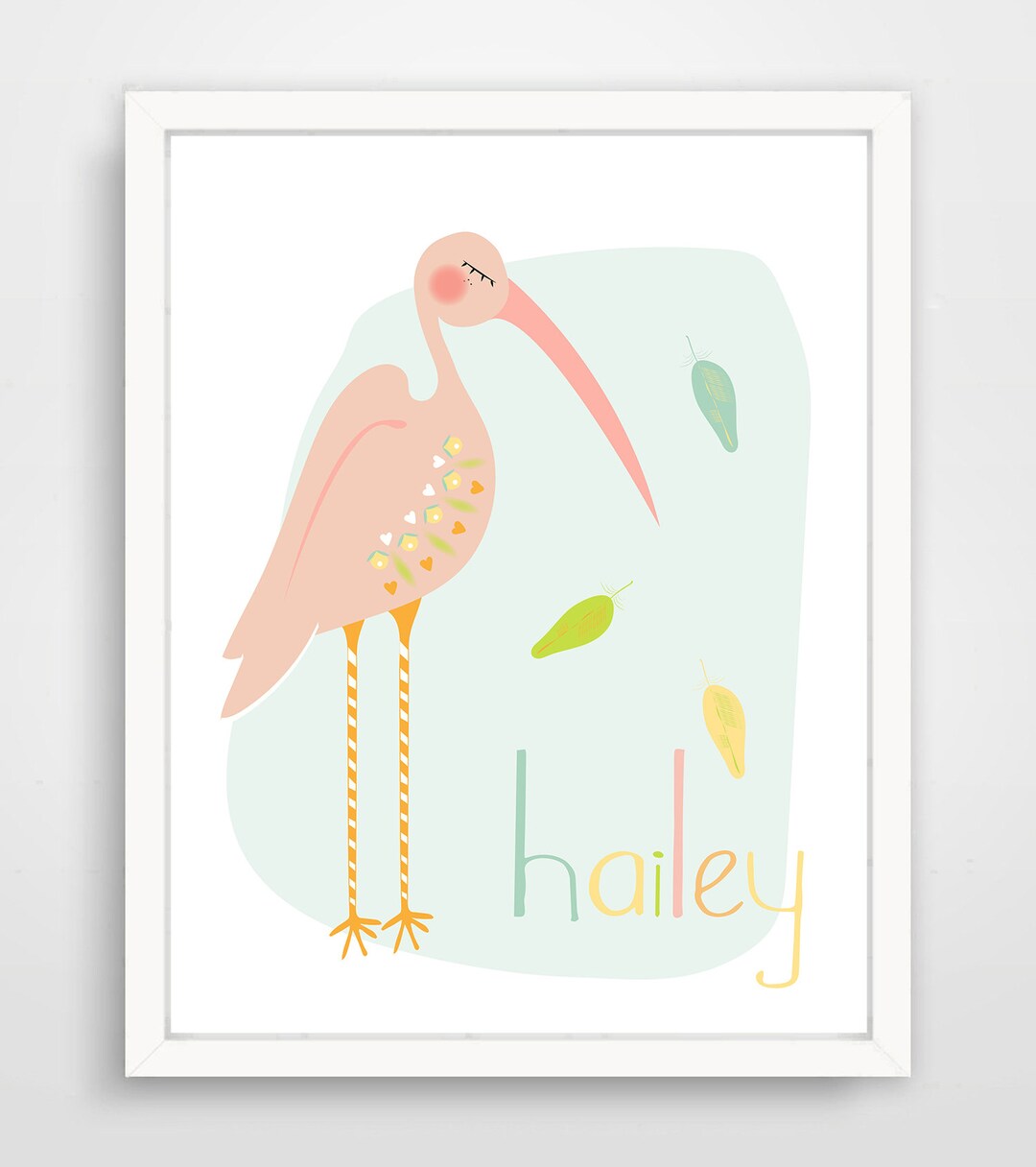 Bird Baby Art - Bird Nursery - Nursery Decor Print - Pastel Nursery ...
