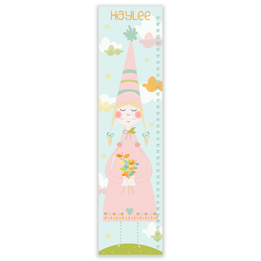 Personalized Woodland Gnome Growth Chart: Nursery Decor - Etsy