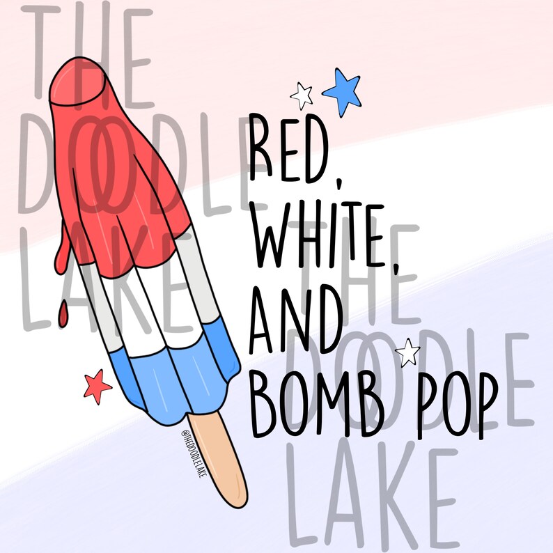 Red White and Bomb Pop PNG Red White and Blue PNG File Funny Png ...