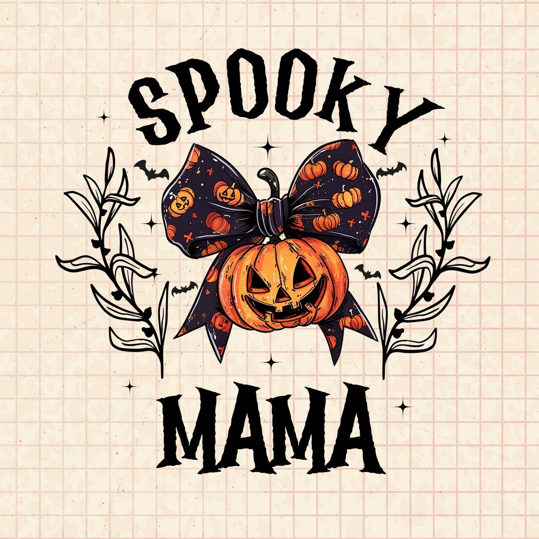 Spooky Coquette Mama Png, Coquette Halloween Png, Retro Halloween Png ...