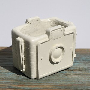 Camera Planter Concrete Camera Planter Camera Succulent - Etsy