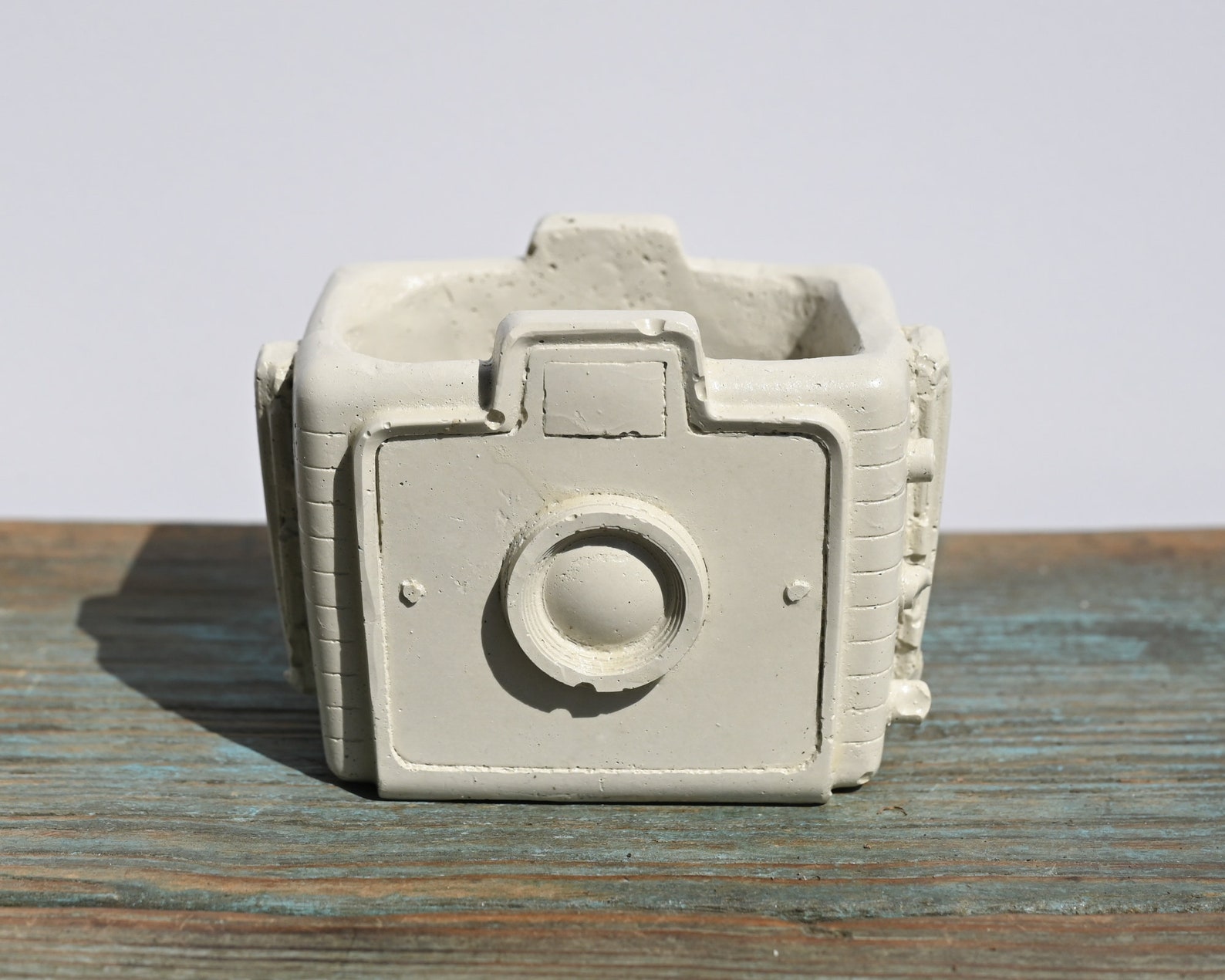 Camera Planter Concrete Camera Planter Camera Succulent - Etsy