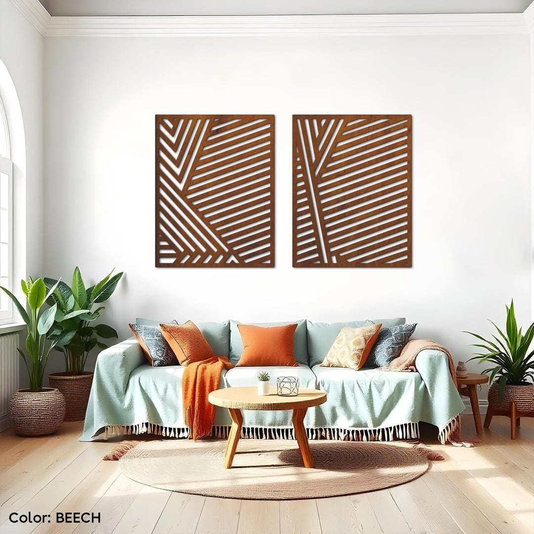 Geometric Wood Panel Art,wood Wall Panels Set,wood Decorative Panel,set ...