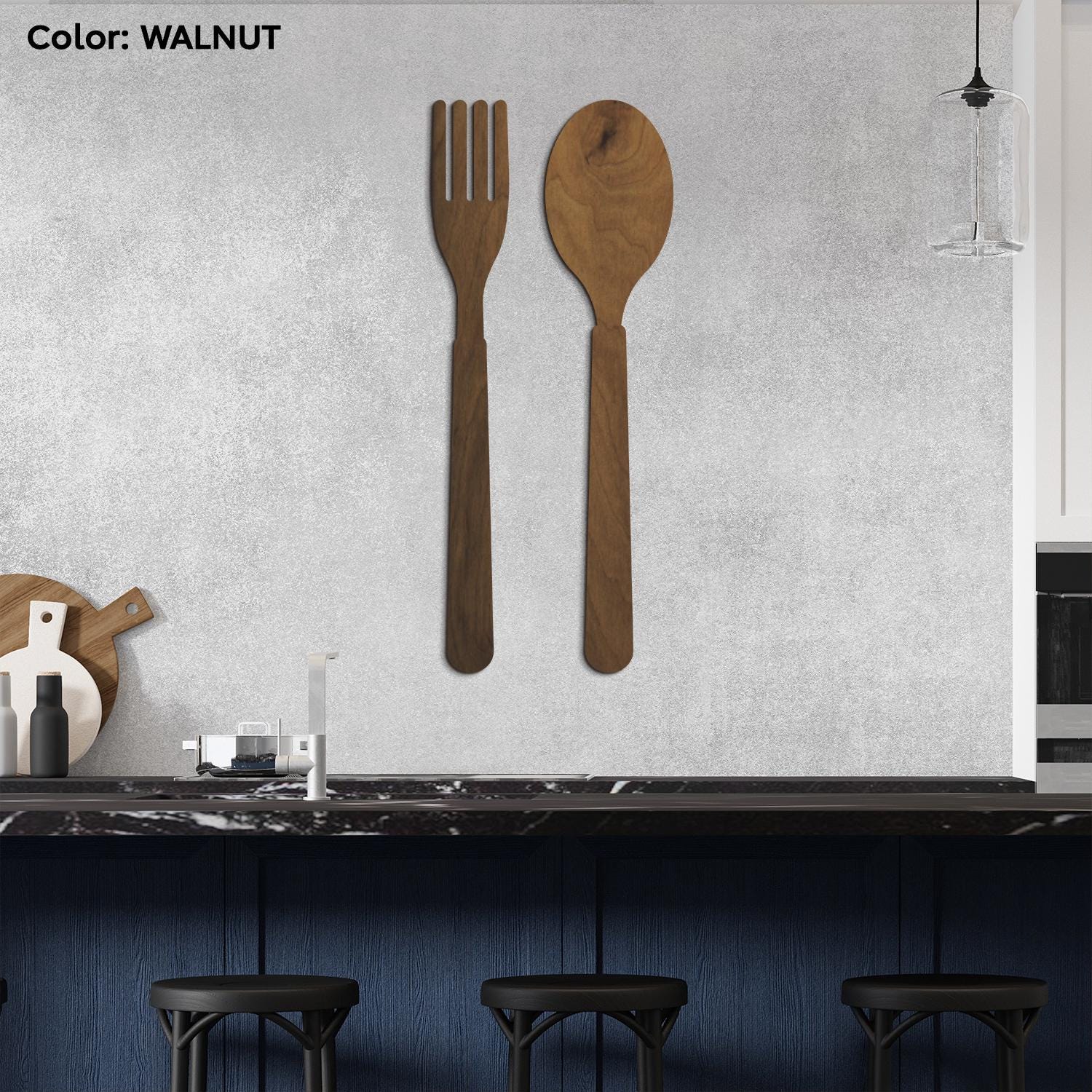 Wall Decor Wooden Spoon And Fork