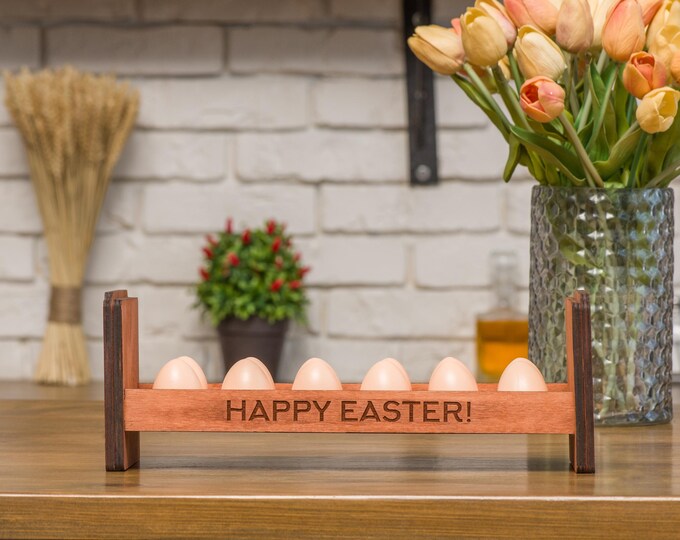 Stackable Wood Egg Holder, Easter Egg Holder, Egg Storage, Wooden Egg ...
