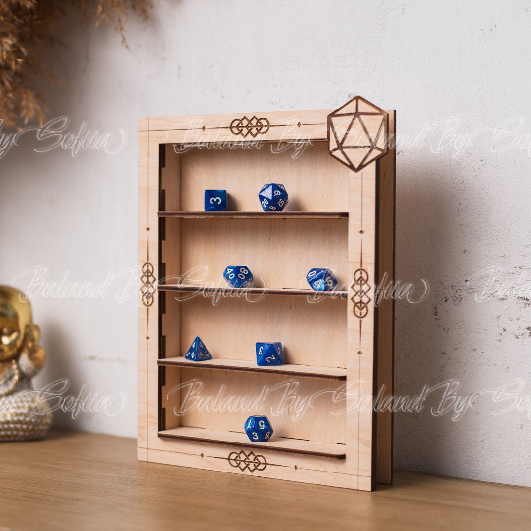 Dice Display Shelf, Dnd Dice Holder, Dice Storage, Dice Holder for Wall ...
