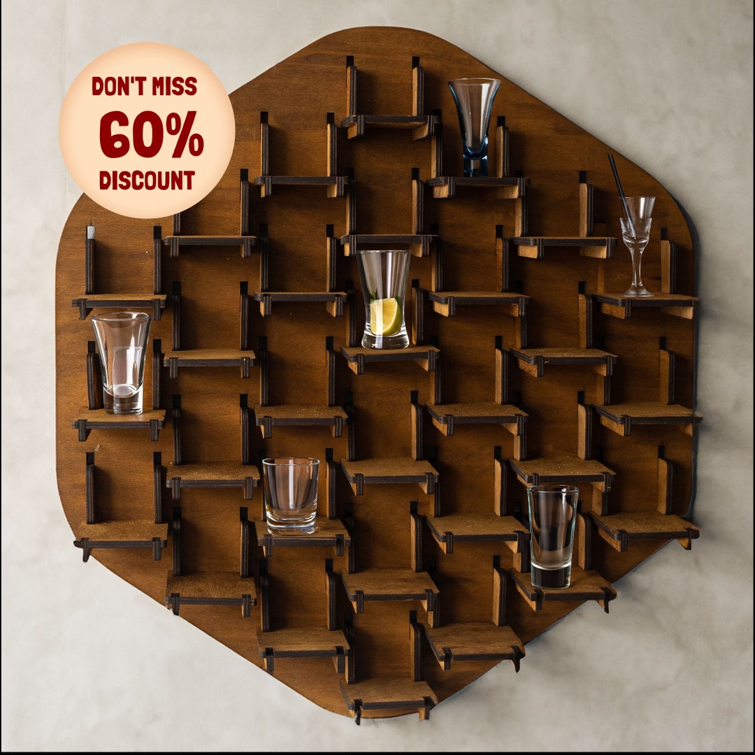 Shot Glass Display, Shot Glass Storage, Shot Glass Rack, Shot Glass ...