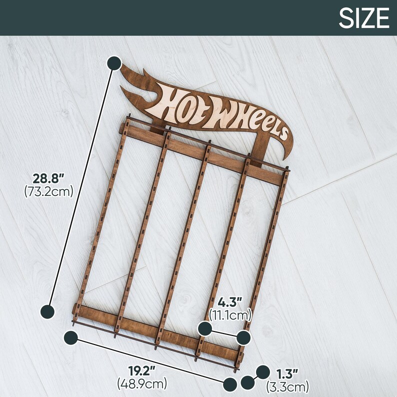 Toy Car Storage Wall Mount, Toy Car Rack, Toy Car Organizer, Matchbox ...