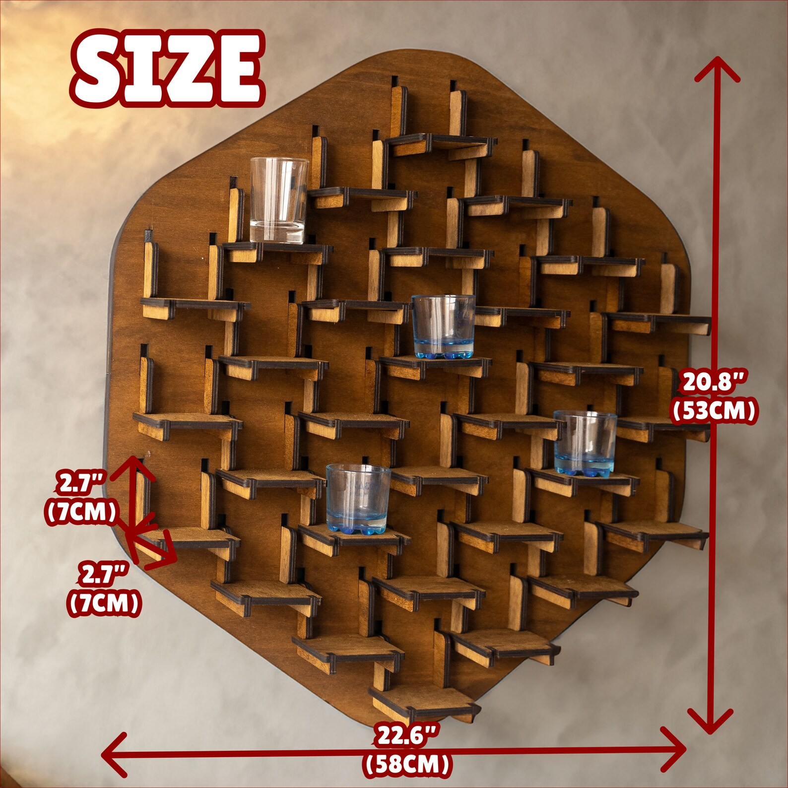 Shot Glass Display, Shot Glass Storage, Shot Glass Rack, Shot Glass ...