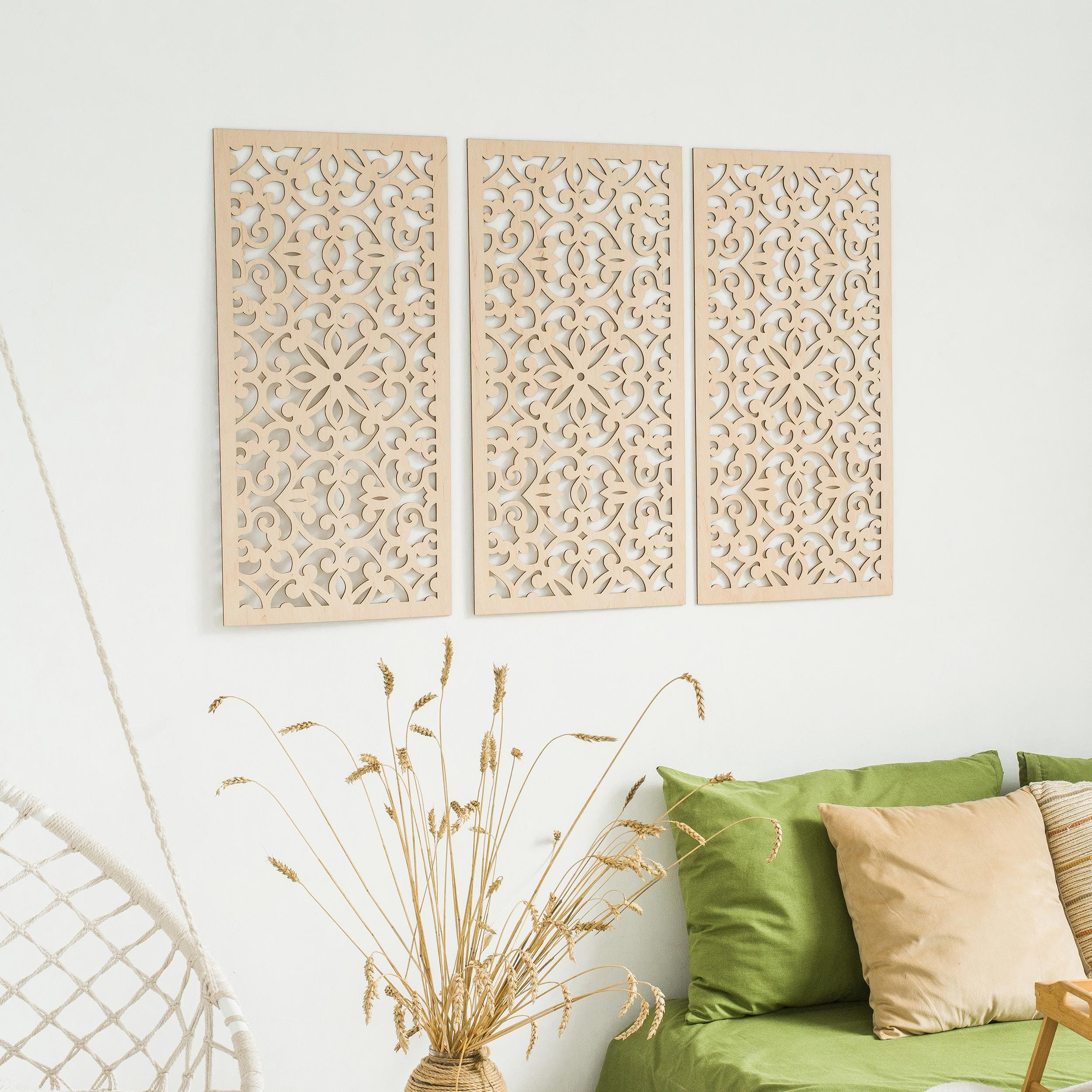 Moroccan Wood Panel, Lattice Panels, Arabic Wood Wall Art, Decorative ...