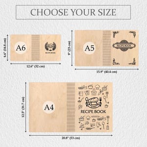 Personalized Recipe Book, Wooden Recipe Book, Wooden Recipe Binder ...