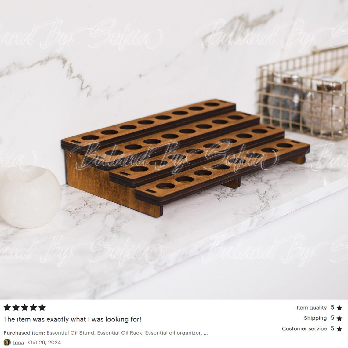 Essential Oil Stand, Essential Oil Holder Wood, Essential Oil Rack ...