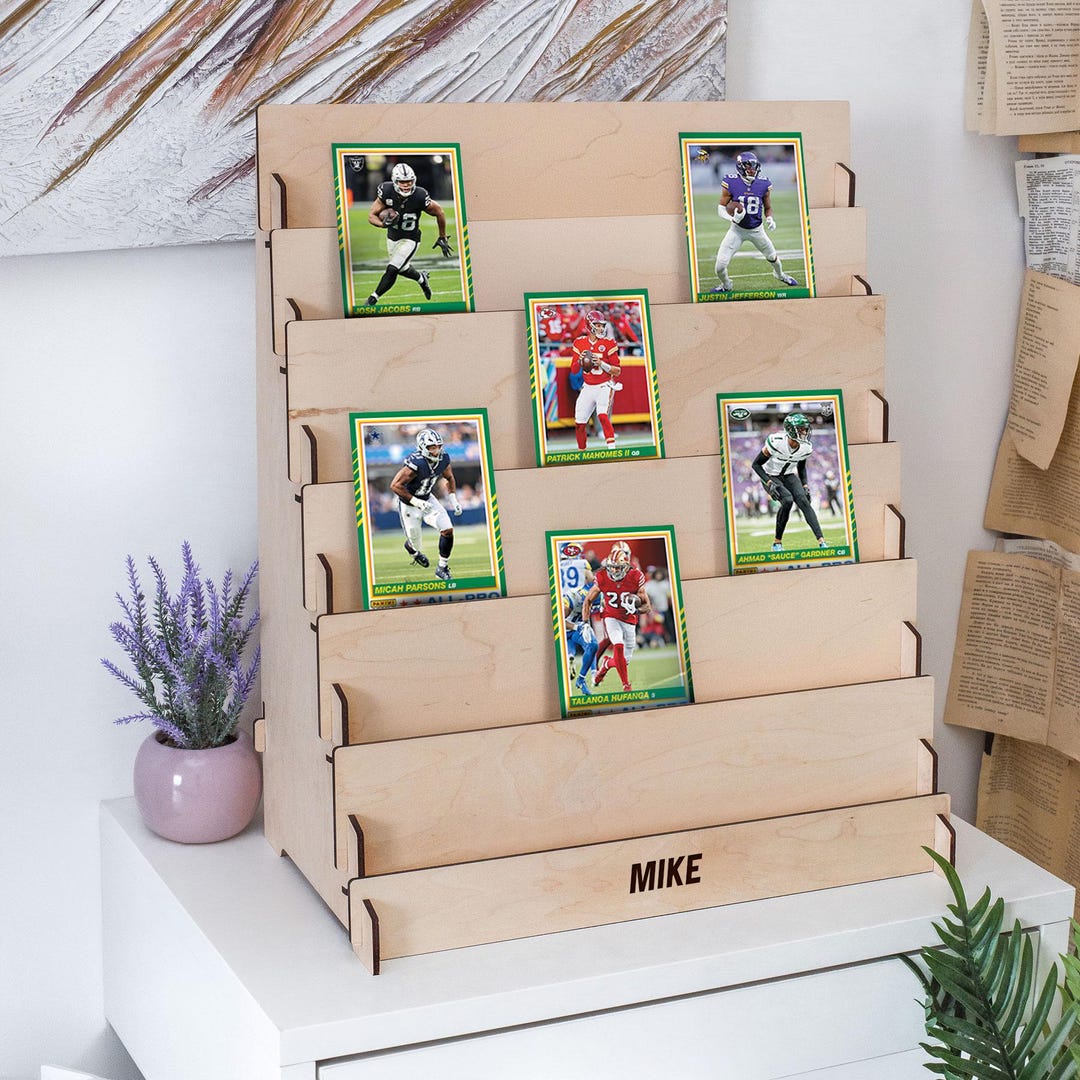 Football Card Stand, Sport Card Display, Sport Card Storage, Baseball ...
