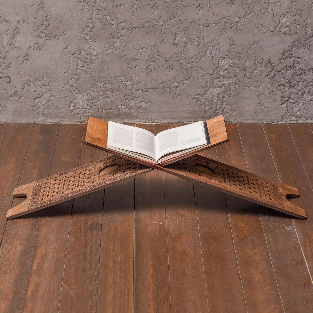 Quran Holder, Quran Stand, Book Reading Stand, Wooden Book Holder ...