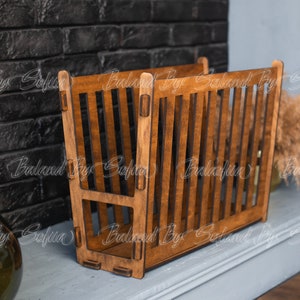 Wood Magazine Rack, Magazine Organizer, Newspaper Stand, Magazine ...
