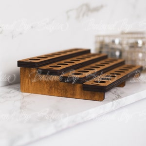 Essential Oil Stand, Essential Oil Holder Wood, Essential Oil Rack ...