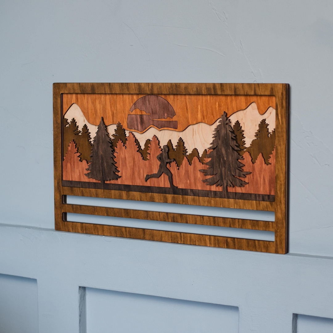 Running Medal Display Frame, Running Medal Holder, Marathon Medal ...