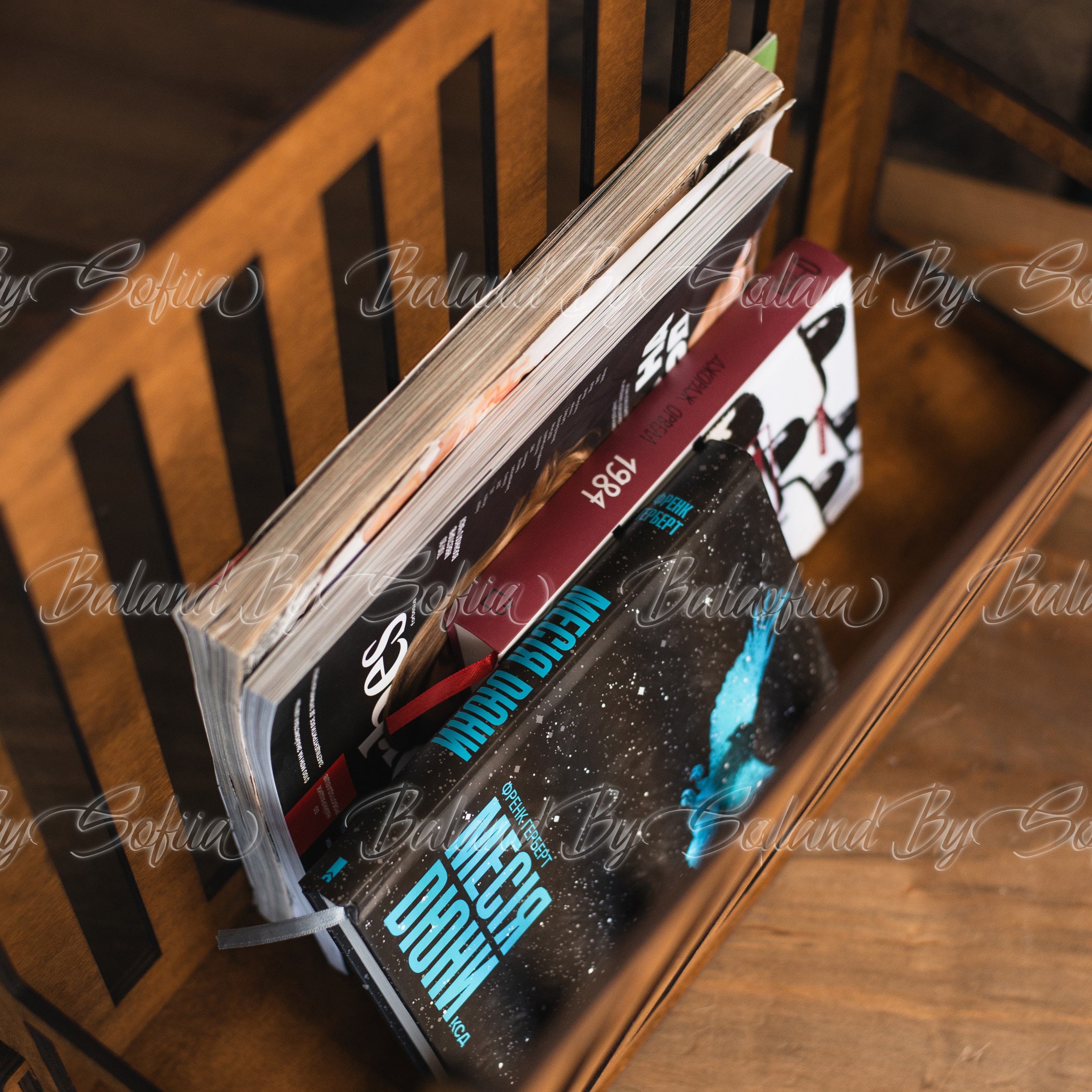 Wood Magazine Rack, Magazine Organizer, Newspaper Stand, Magazine ...