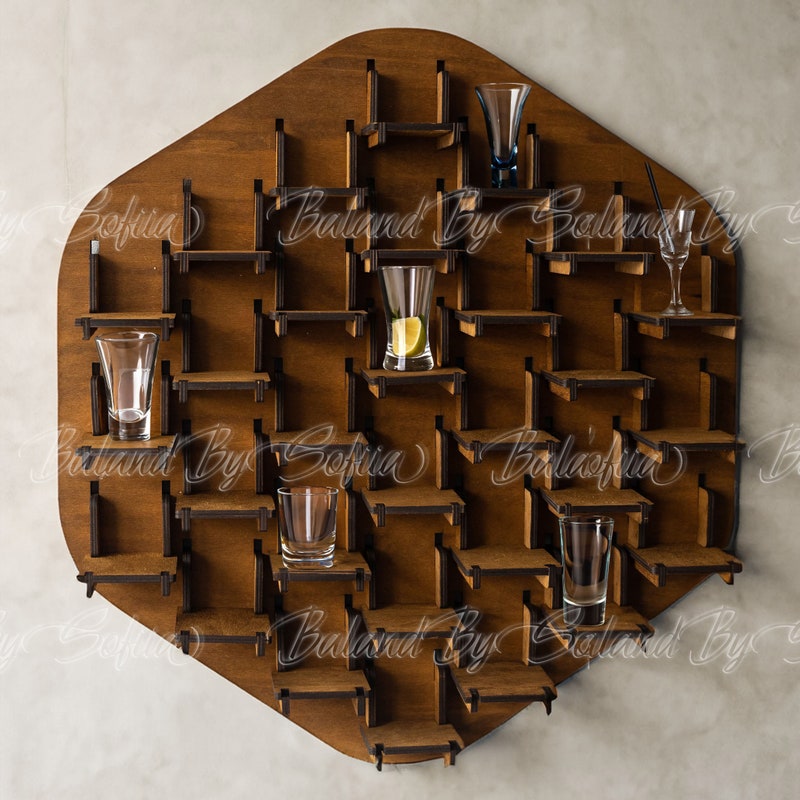 Shot Glass Display - Etsy