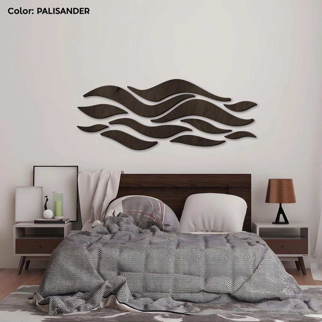 Wave Wood Wall Art,waves Wall Hanging,abstract Wall Decor,ocean Wood ...